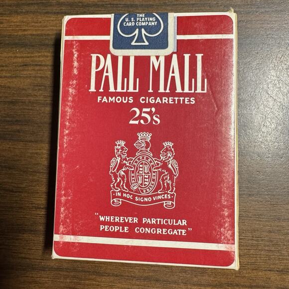 Pall Mall | Games | Vintage New Deck Of Pall Mall 25s Playing Cards ...